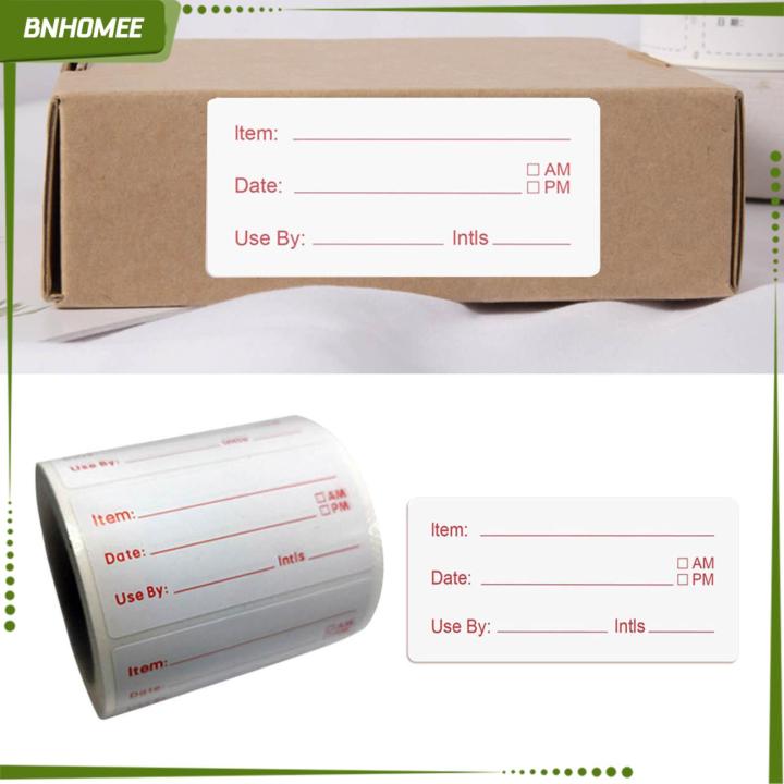 BNHOMEE 500x Food Freezer Labels Easy Clean Dissolvable Removable ...