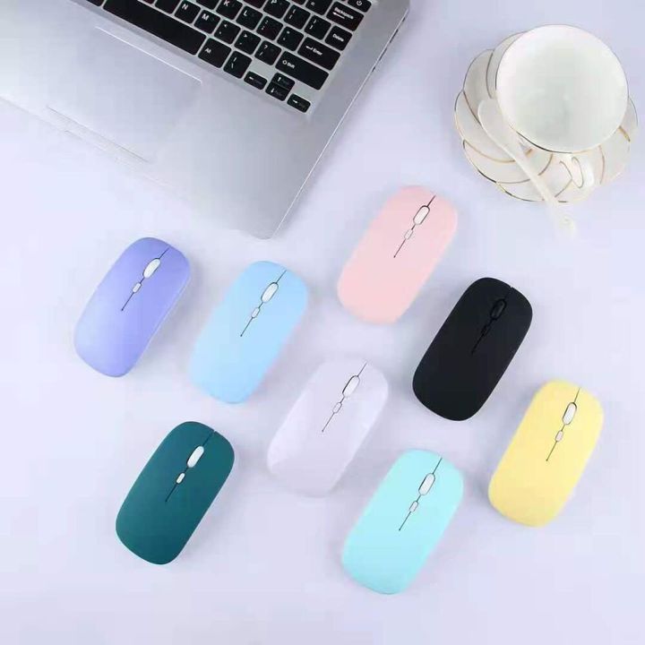 Portable Dual Use Mode Pairing Mouse Rechargeable Wireless Bluetooth ...