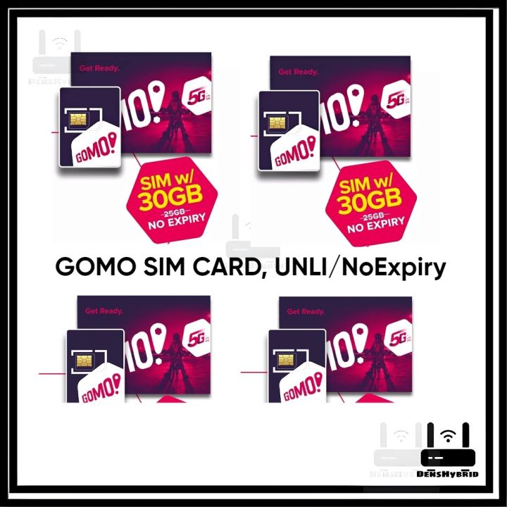Gomo sim - With 30GB No Expiry Data / Unli data For 1 month | Lazada PH