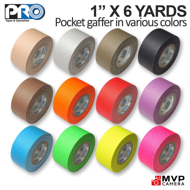 PRO GAFF Gaffers Tape Gaffer Cloth 1 Inch X 6 Yards Standard and ...