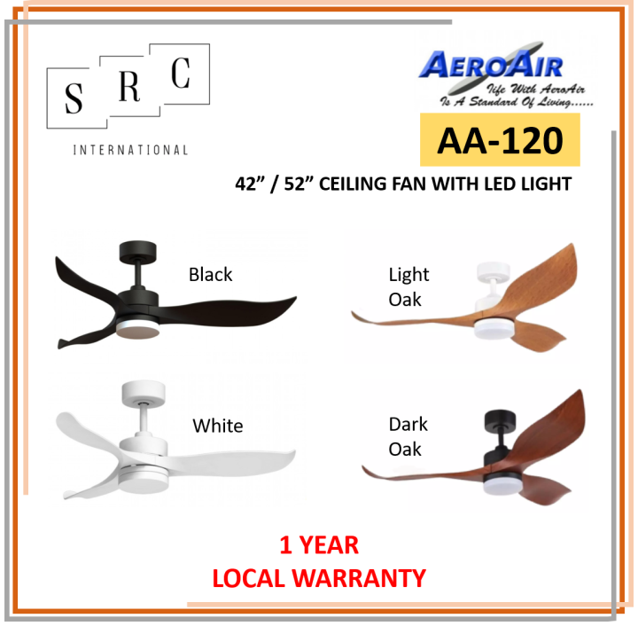 AA120 AeroAir DC Motor Ceiling Fan with LED Light 42" and 52" | Lazada ...