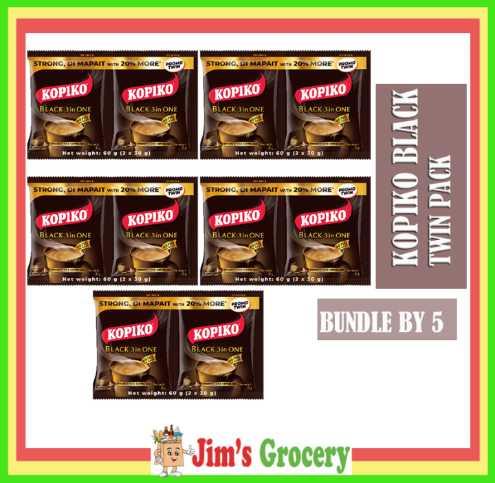 JIMS KOPIKO BLACK COFFEE TWIN PACK 52G (BUNDLE BY 5) | Lazada PH