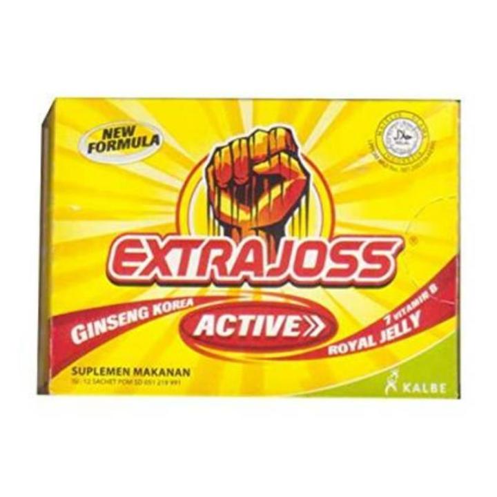 Extra Joss Active Powdered Energy Drink Original Flavor 4g x 6s | Lazada PH
