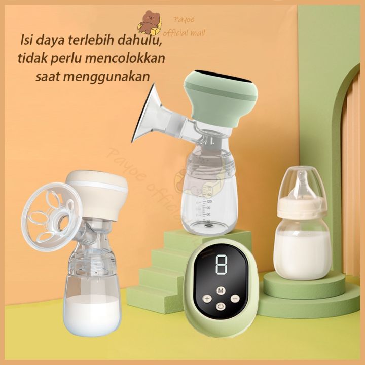 Payoe Rechargeable pompa asi handsfree portable pumping asi elektrik ...
