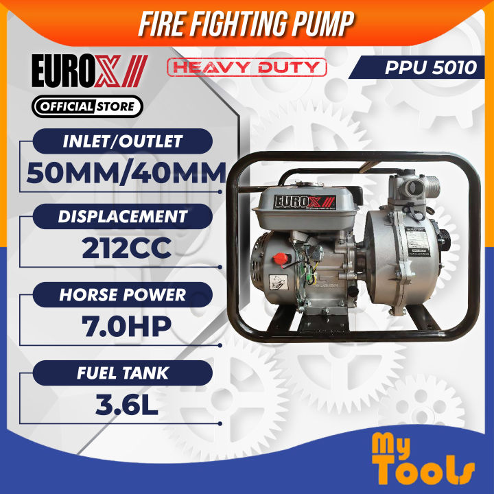 Mytools EuroX Fire Fighting Pump PPU 5010 Heavy Duty | Lazada