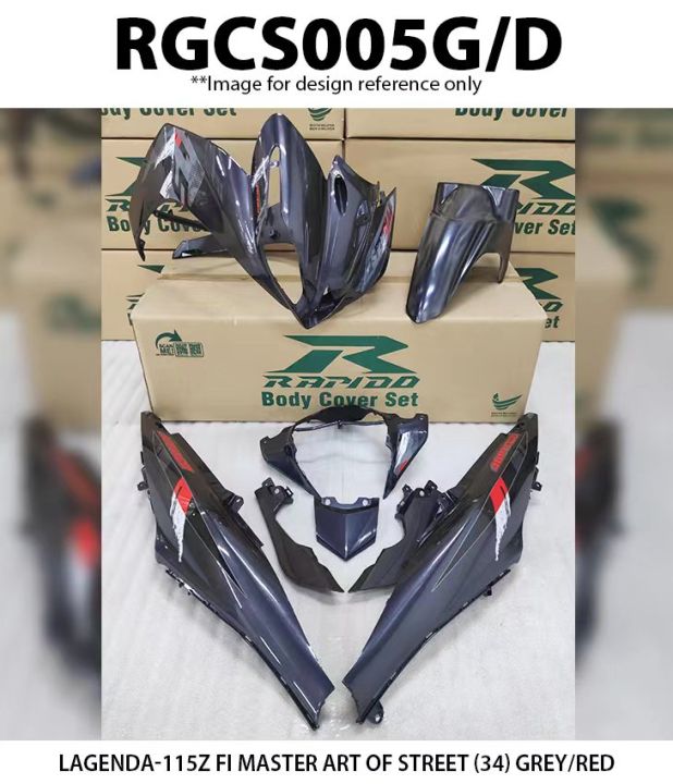 Cover Set Rapido Lagenda 115ZFi Yamaha Master Art of Street (34) Ysuku ...