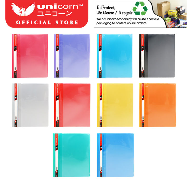 Unicorn A4 Management File with Cover Page Pocket UMF-818 (1 Pc) | Lazada