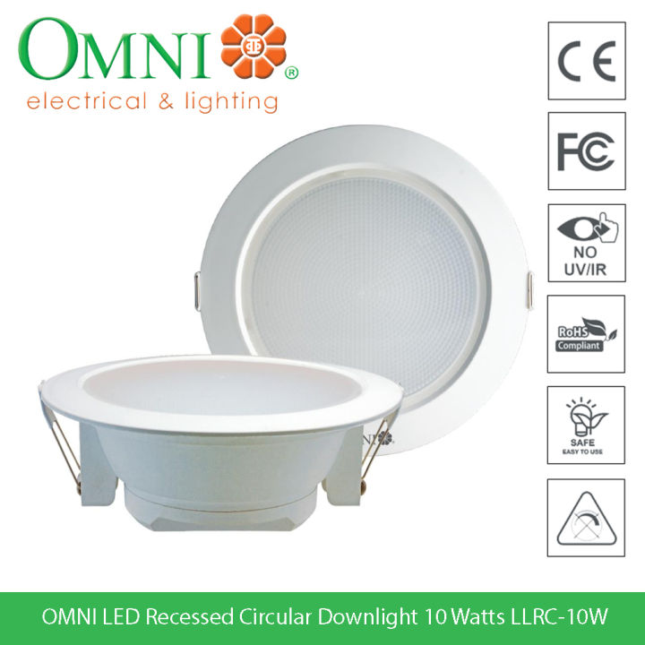 OMNI LED Recessed Circular Downlight 10 Watts Model LLRC-10W | Lazada PH