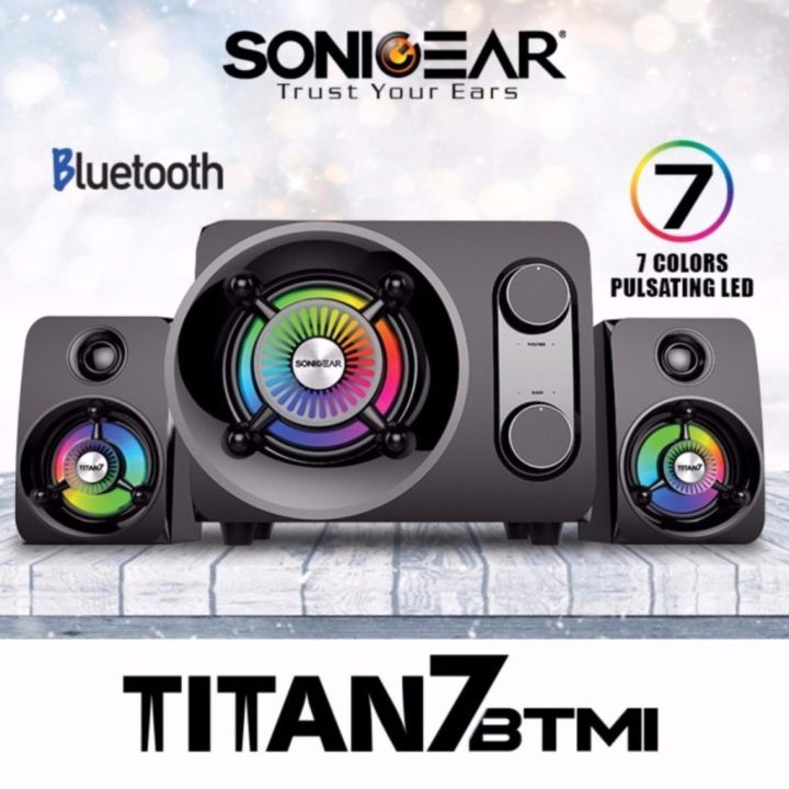 SonicGear Titan 7 PRO BTMI Bluetooth Speaker with 5 Inch Bass Driver ...