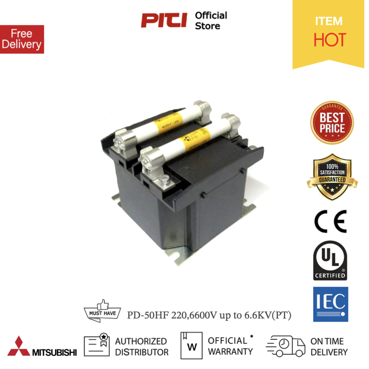Mitsubishi PD-50HF 220,6600V Potential Transformer up to 6.6KV(PT) | Lazada.co.th