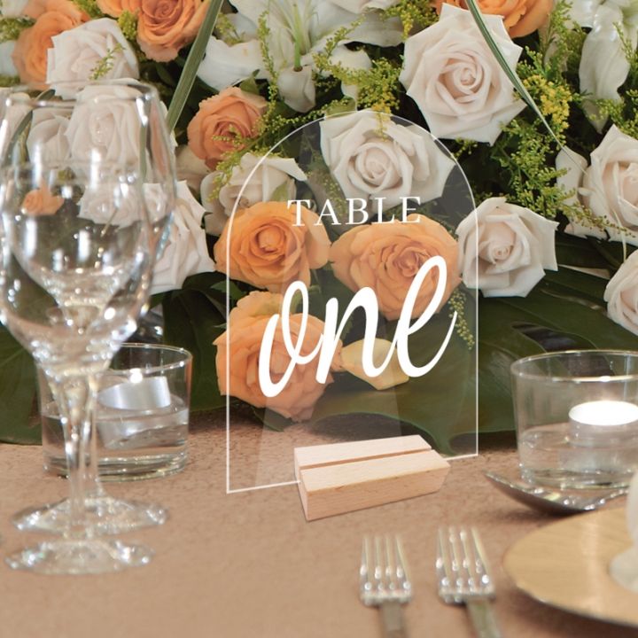 Place Cards Holder Table Sign Number Display for Case Clear Acrylic ...