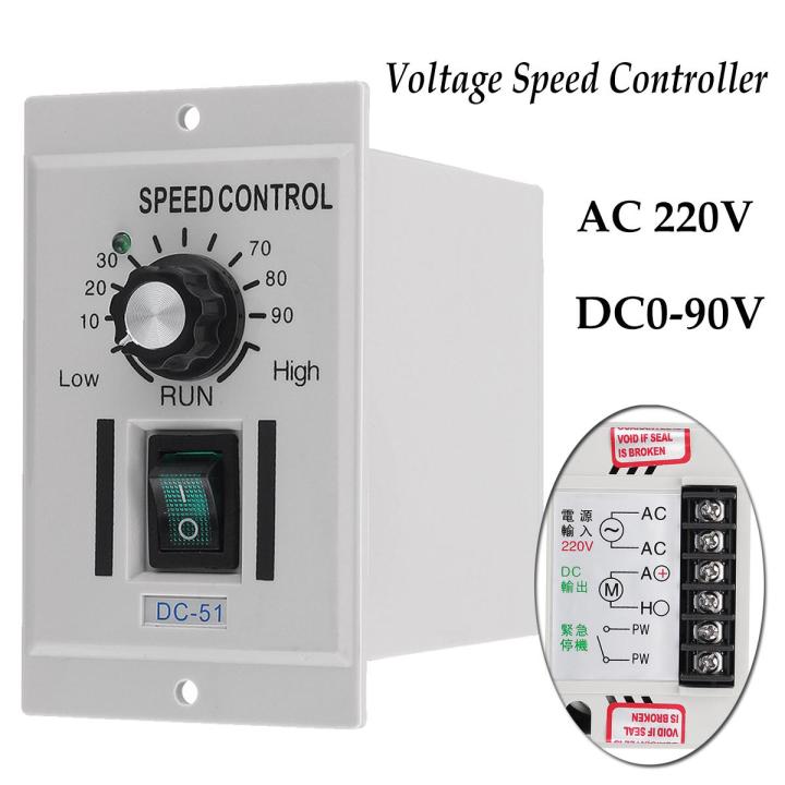 AC 220V Rotary Knob Voltage Speed Controller DC Motor Variable DC0-90V | Lazada PH