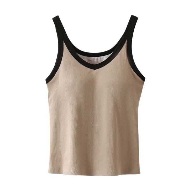 LORIOT Women's Bra Tank Top Camisole Sando Singlet Vest V Neck ...