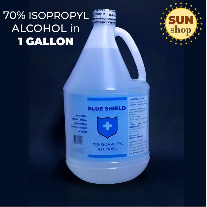 Blue Shield 70% ISOPROPYL ALCOHOL in 1 Gallon | Lazada PH