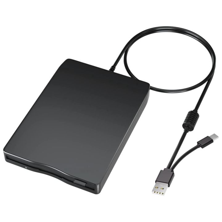USB Floppy Disk Reader Floppy Disk Drive Dual Interface External USB C ...