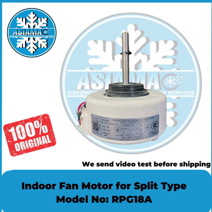 Indoor Fan Motor for Split Type Model No: RPG18A | Lazada PH