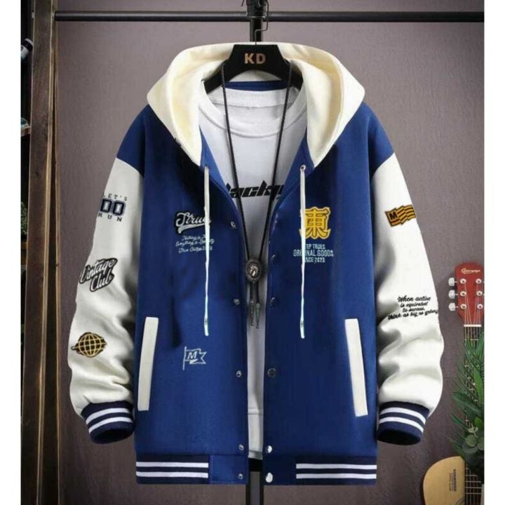 Jaket Varsity Baseball Hoodie | SCURUE JEPANG Jaket Baseball hoodie ...