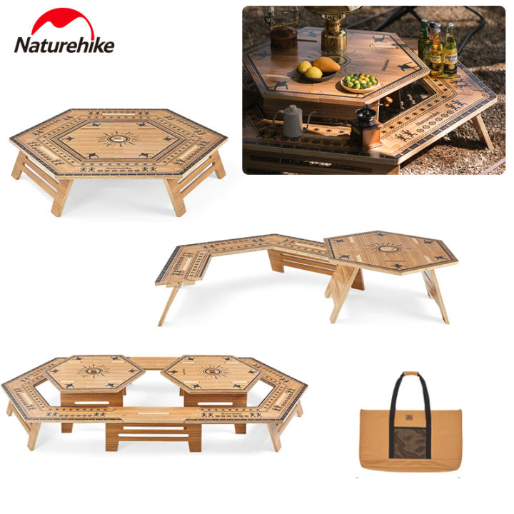 Naturehike Modular Hexagonal Table Portable Lightweight Multipupose ...