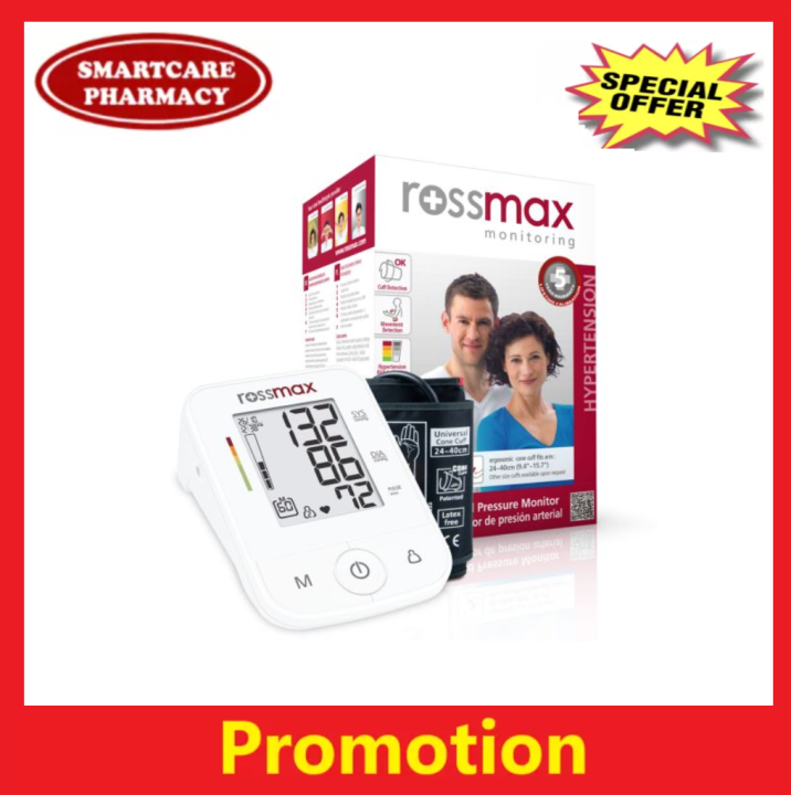 Rossmax X3 Automatic Blood Pressure Monitor with Free Adaptor | Lazada