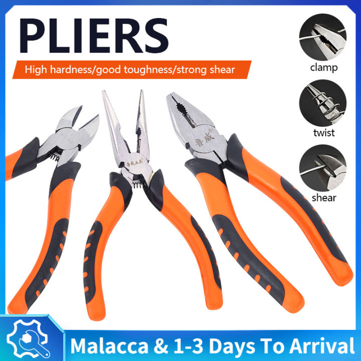 6" Inch Combination Plier Long Nose Plier Needle Nose Plier Wire Cutter ...