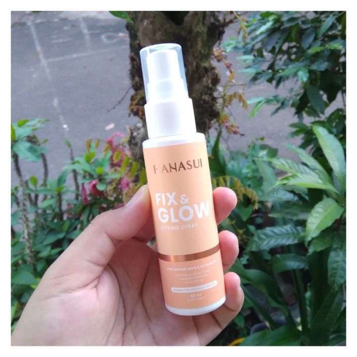 HANASUI Fix & Glow Setting Spray Indonesia / face mist Cleansing Water ...