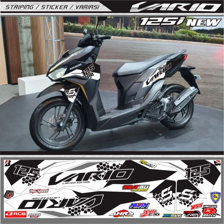 STIKER VARIO GEN 2 125 NEW ISS CBS MOTIF SUIMPLE HONDA VARIO STRIPING ...