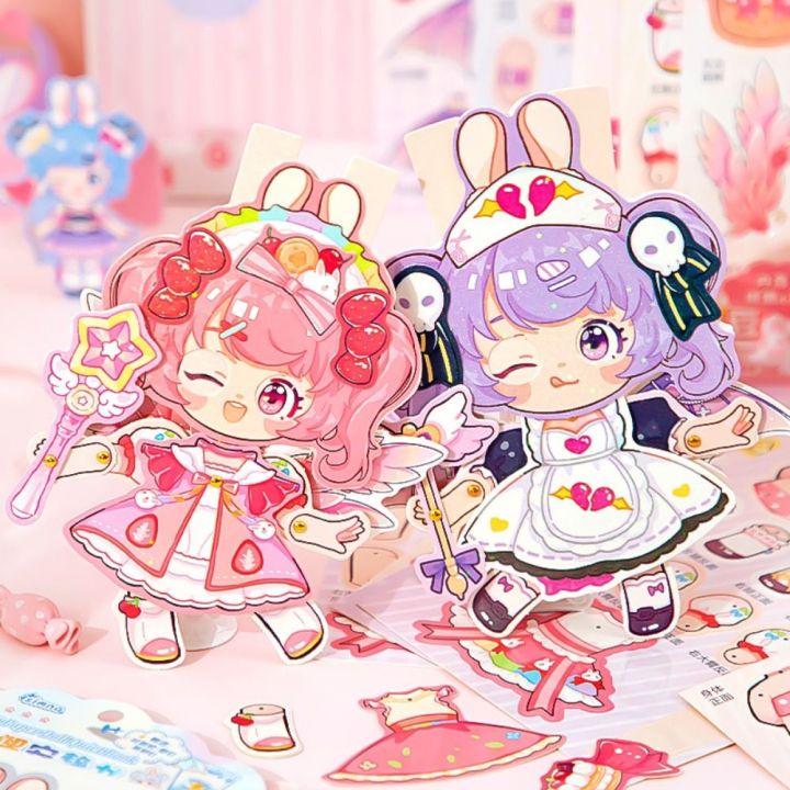 XIELISA Anime Activity Books DIY Paper Puppet Toy Handmade Montessori ...