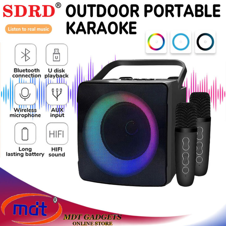 SDRD SD-508 Portable Bluetooth speaker Family Ktv outdoor karaoke dual ...
