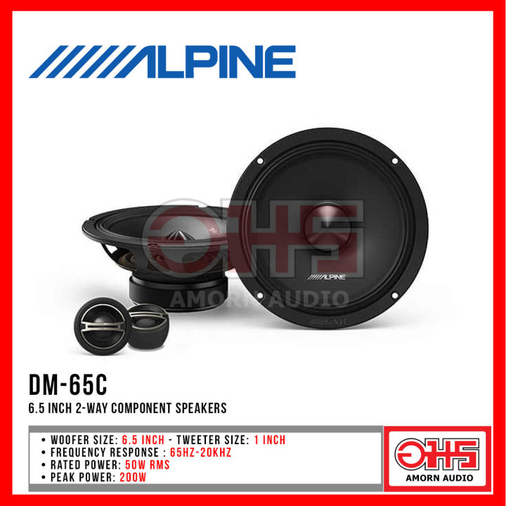 ALPINE DM-65C 6.5 Inch 2-Way Component Speakers | Lazada.co.th