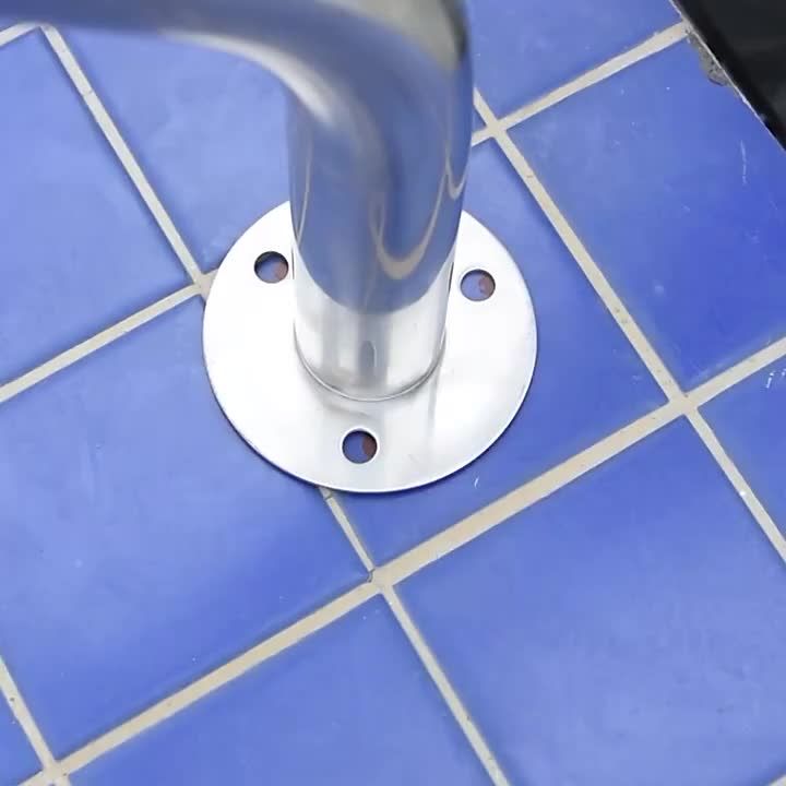 Stainless Steel Swimming Pool Step Ladder with Built-in P Shaped Grab ...