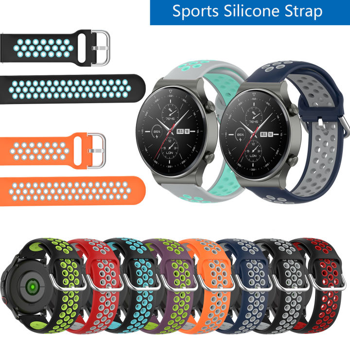 20mm 22mm Strap Silicone Replacement Band For Huawei Watch GT/GT2 /GT3 ...
