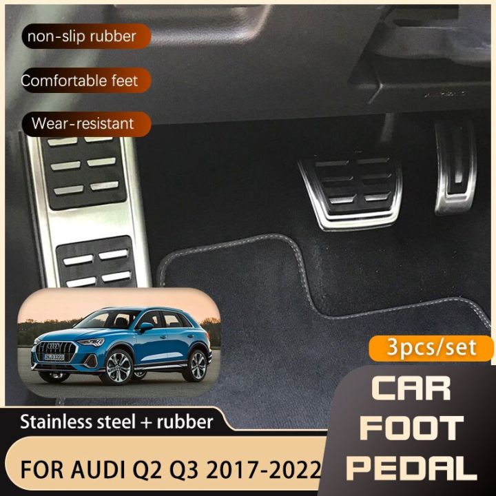 ที่เหยียบเท้ารถสแตนเลสสำหรับรถ Audi Q2 Q3 8U F3 Rs 2017 2018 2019 2020 2021 2022คันเหยียบกันลื่น ...