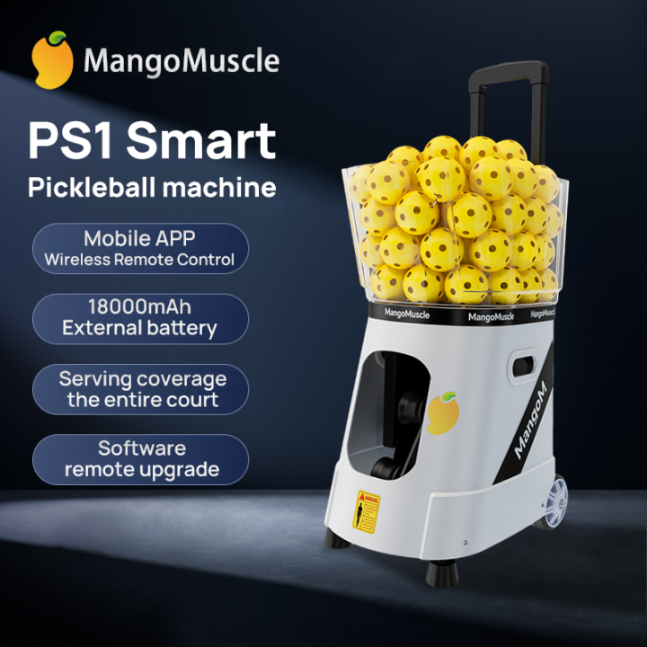 MangoMuscle PS1 Smart Pickleball Training Machine, with APP/Remote ...