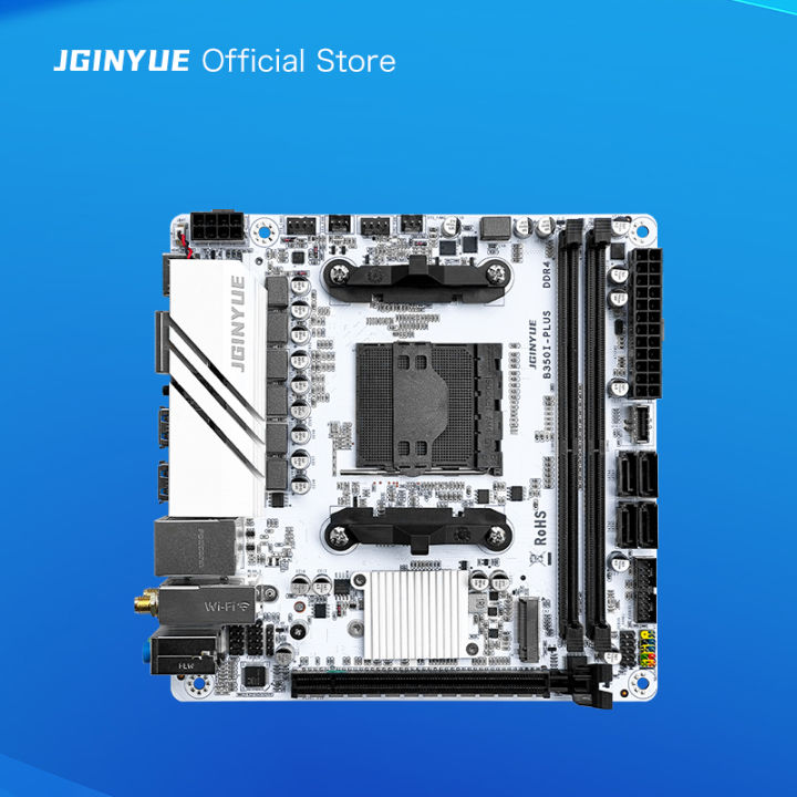 JGINYUE เมนบอร์ด AM4 B350 Mini Itx รองรับ AMD Ryzen R5 R3 R7 R9 2000-4000ซีพียูรุ่นแรม DDR4 ...