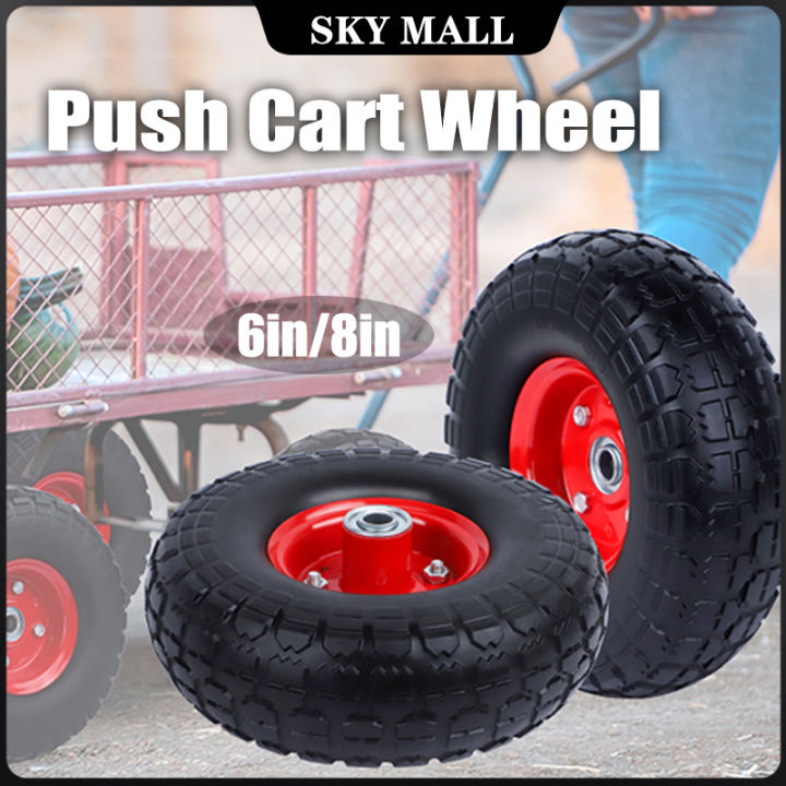 6/8 Inch Push Cart Tire Heavy Duty Pushcart Wheel Rubber Tire With ...