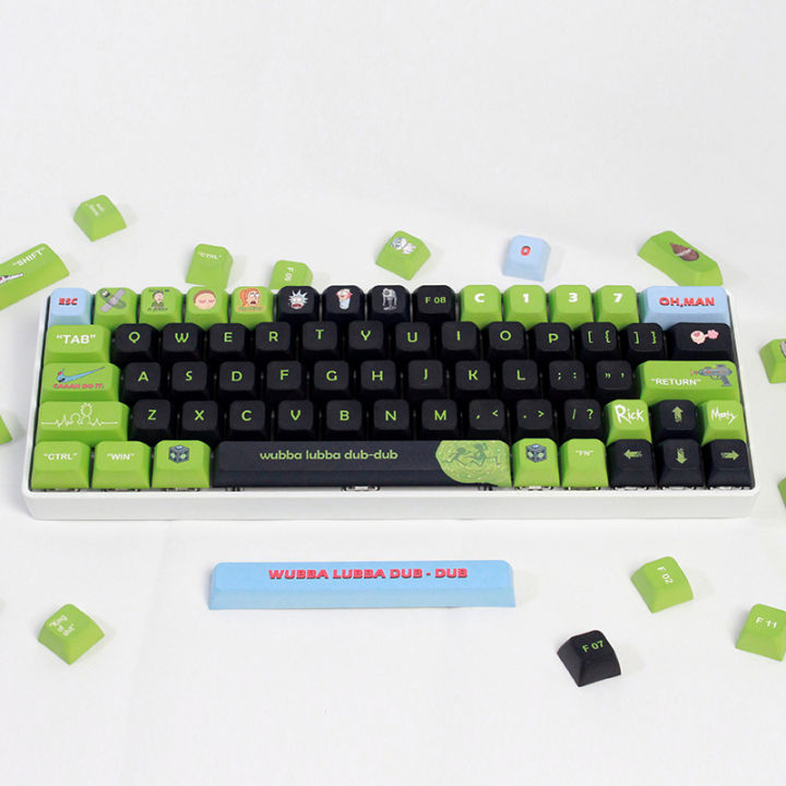 Keycap Only】 Keycap ธีม Rick And Morty 135 Keycap XDA Profile-SUB สี ...