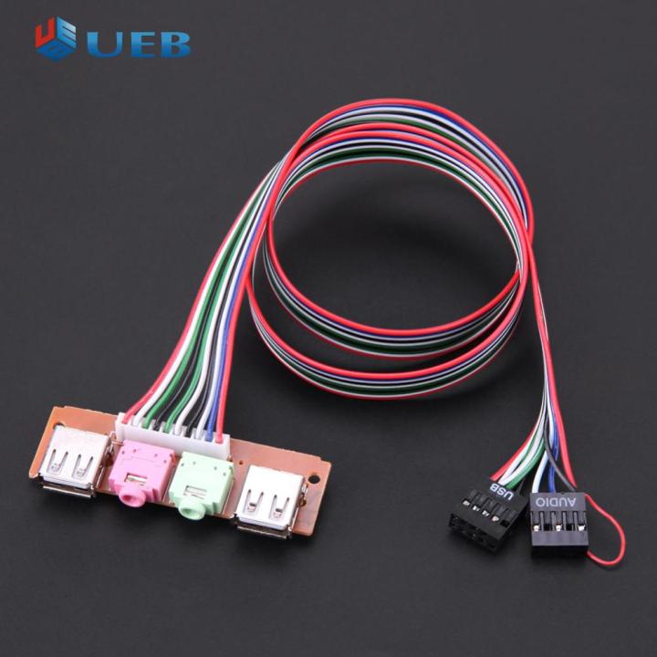 PC Computer Case Front Panel USB Audio Port Mic Earphone Cable | Lazada