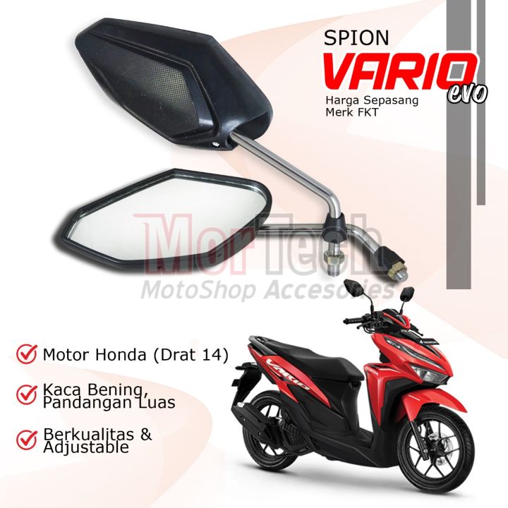 Spion Evo Vario 150 New Tangkai Pendek Krom Model TGP Original Kaca ...