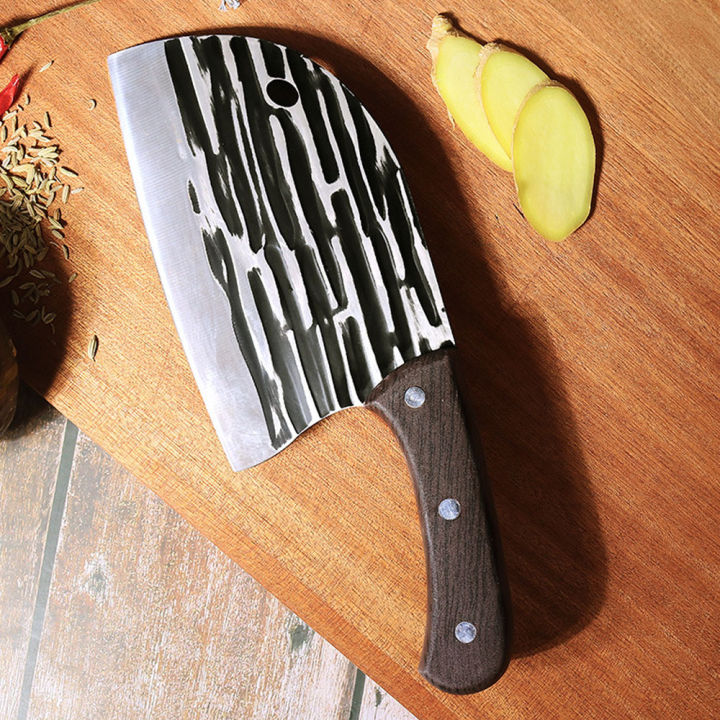 Chef's Knife Forged fish Head Chop Bone Knife Meat Cleaver Handmade ...