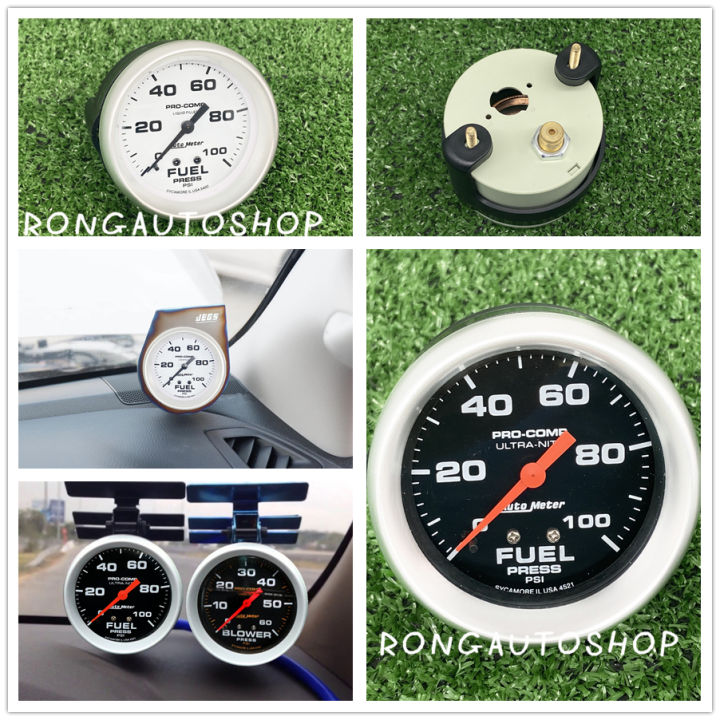 2.5-Inch Pro-Comp Ultra-Nitro Fuel Pressure Gauge with Blower Pressure ...