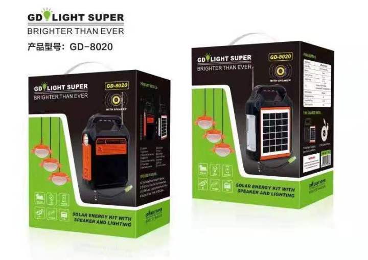 Portable Solar Panel Light Solar Generator System USB Port with Lamp ...