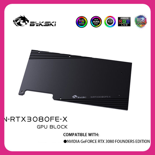 Bykski 3060 3070 3080 3090 GPU Water Cooling Backplate ,Full Range Of ...