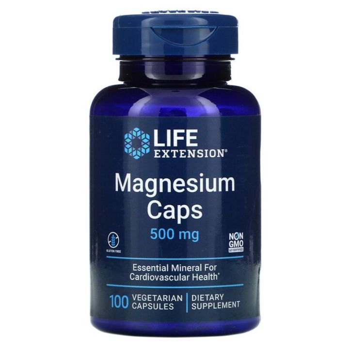 [PRE-ORDER] Life Extension, Magnesium Caps, 500 mg, 100 Vegetarian ...