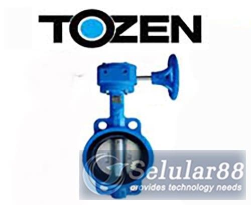 Tozen Butterfly Valve 3" JIS 10K Body Cast Iron Disc Ductile Gear ORI ...