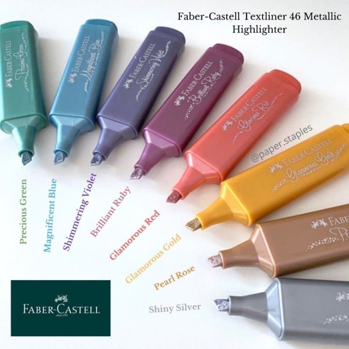 (LT OFFICE) Faber Castell Textliner Highlighter Markers Pastel | Lazada PH