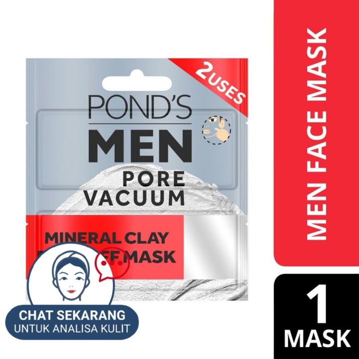 Pond's Men Pore Vacuum Peel Of Mask 12ml - Masker Wajah Pria 2x Pakai ...