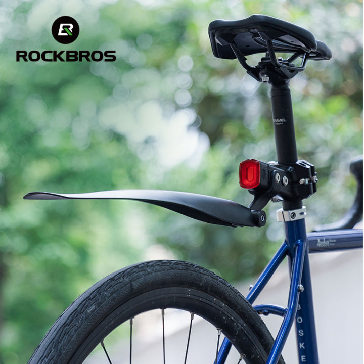 ROCKBROS Bicycle Fender Rotation Adjustable MTB Road Bike Rear Mudguard ...
