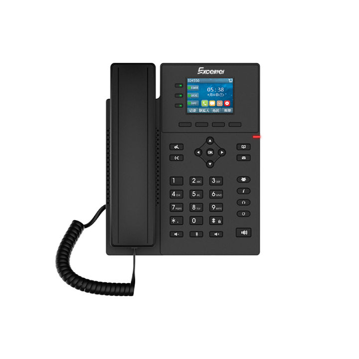 Factory price VOIP desktop black intercom ip phone IPH603P with caller ...