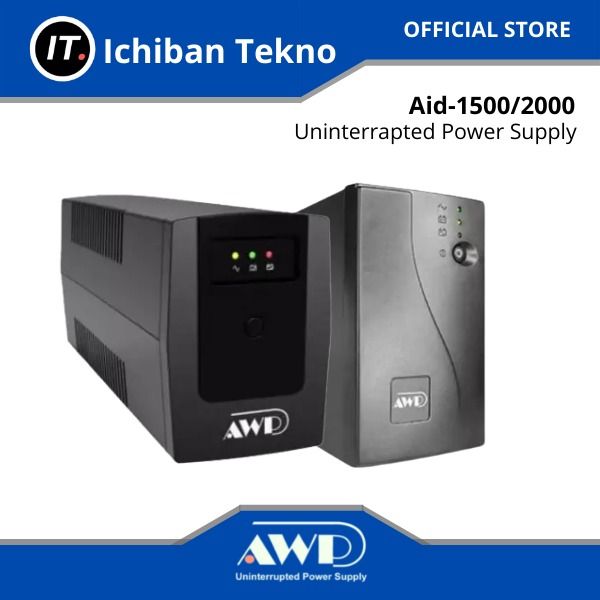Awp Aid1500/2000 Line Interactive 900W/1200W UPS with Built-in AVR 6x ...