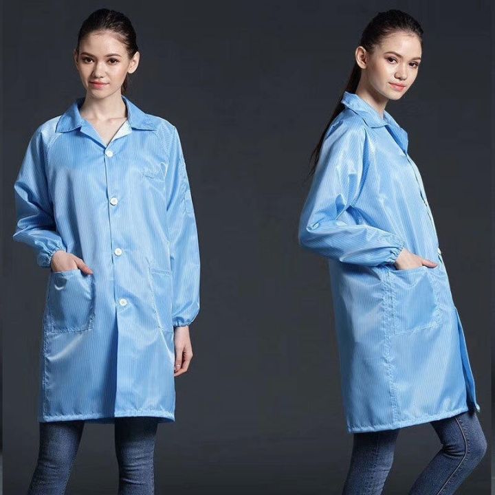 Anti Static Lab Gown PPE Esd Smock Gown Work Jacket Factory Clean Room ...